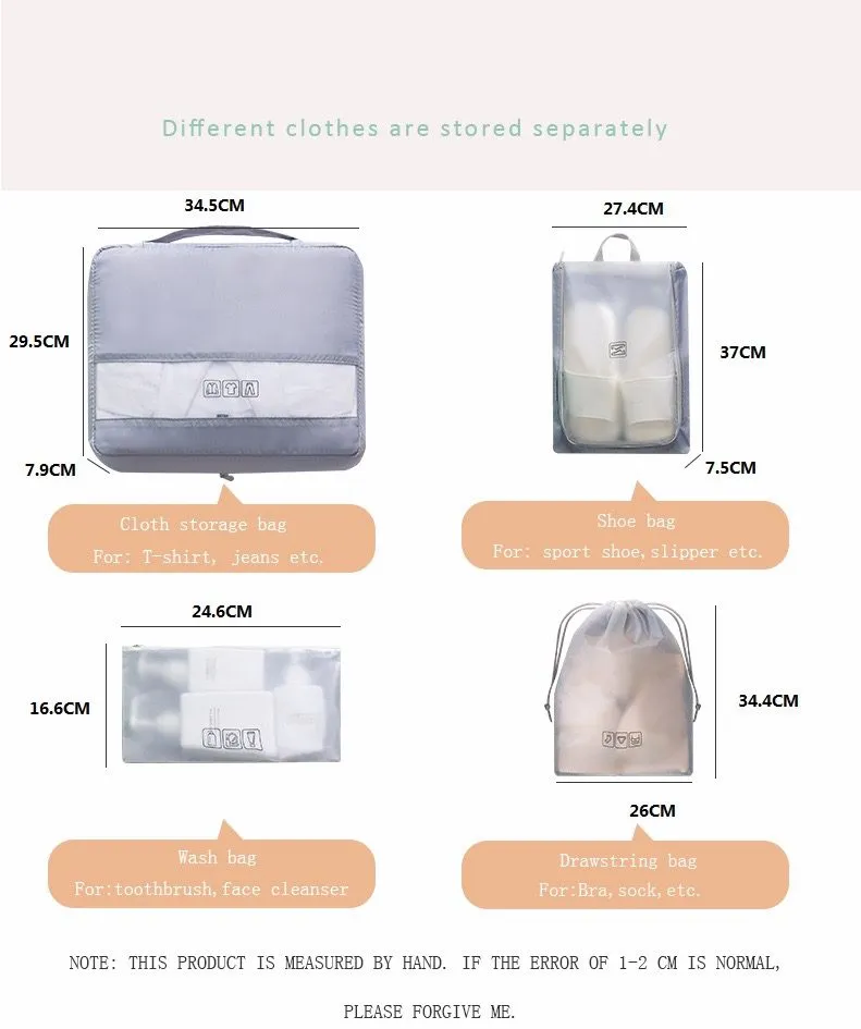 4 in 1 Waterproof Travel Organizer Bag Set - One-Stop China Sourcing ...