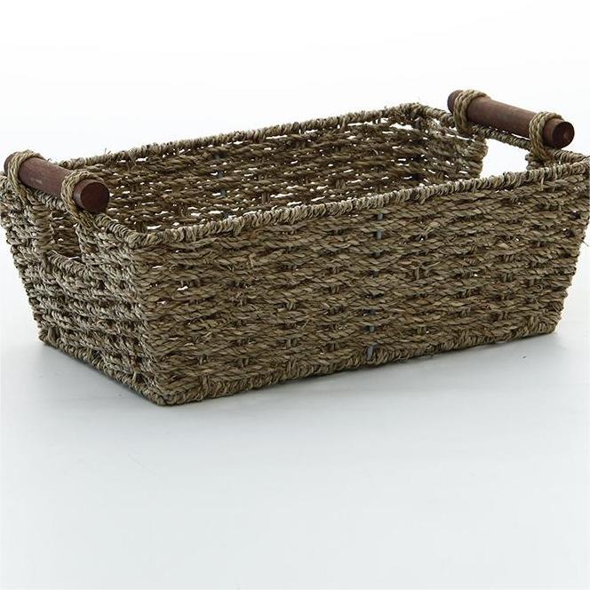 Wholesale Professional Rectangular Woven Basket with Handles Tabletop ...