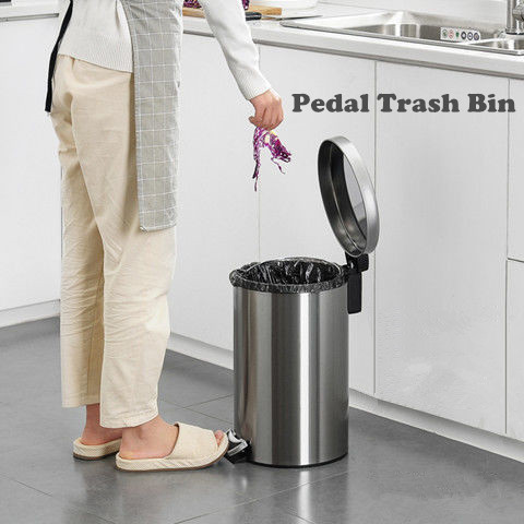 Foot operated waste bin with lid - One-Stop China Sourcing Agent for ...