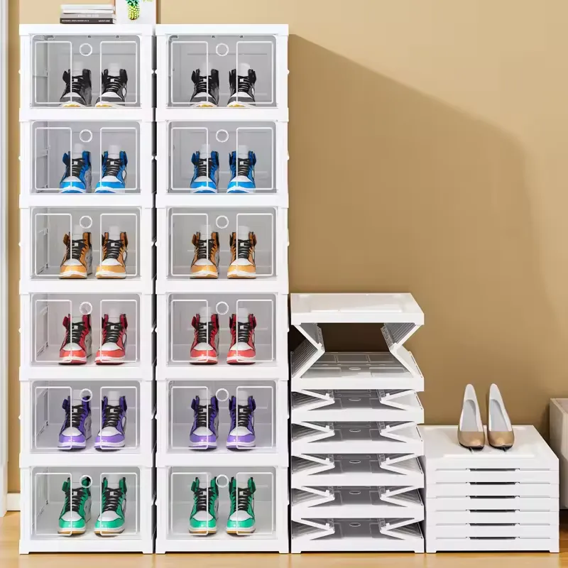 Wholesale Home Combination Foldable Shoe Box Rack Shoe Display ...